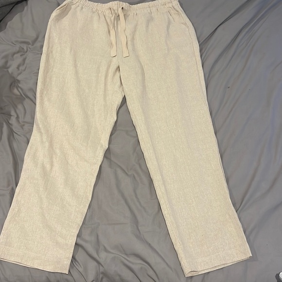 SUPRE | Pants & Jumpsuits | Supr Cream Linen Pants | Poshmark